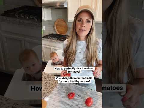 How to perfectly dice tomatoes for tacos, pick de gallo, salsa, and more!