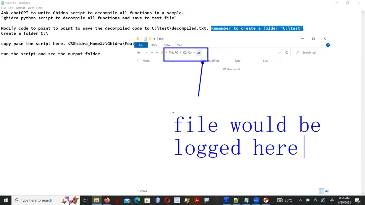 using ChatGPT for Ghidra scripting