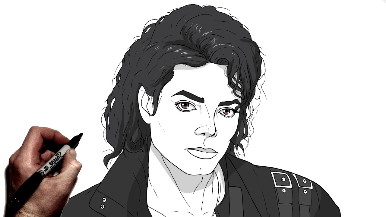 How To Draw Michael Jackson Bad | Step By Step