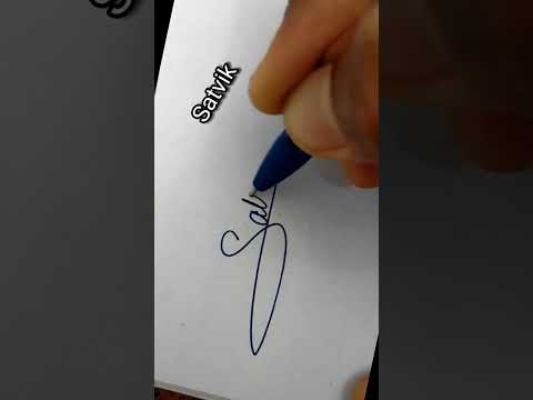 Satvik, name style #shorts #youtubeshorts #artist #viral #handwriting #trending #sign #signature