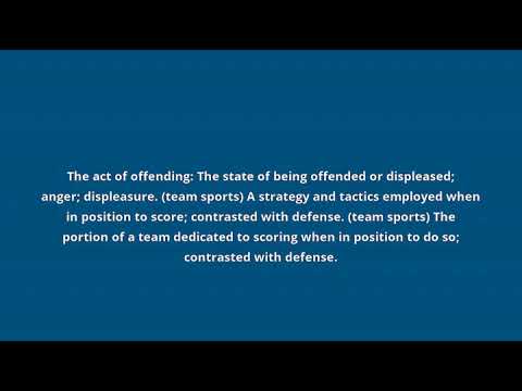 what is the meaning of offense