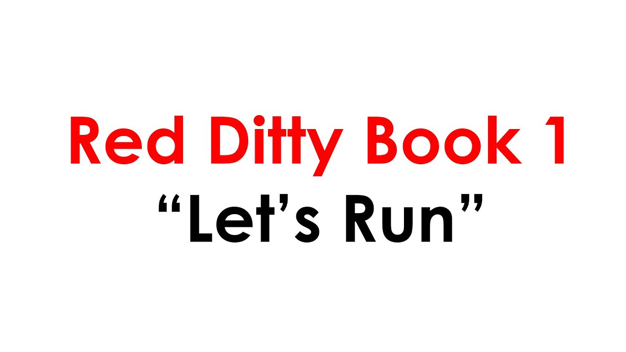 Phonics Red Ditty Book 1 - Let's Run