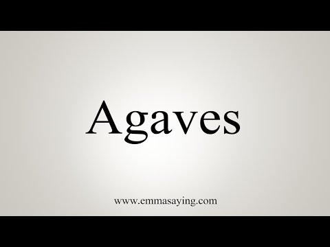 How To Say Agaves