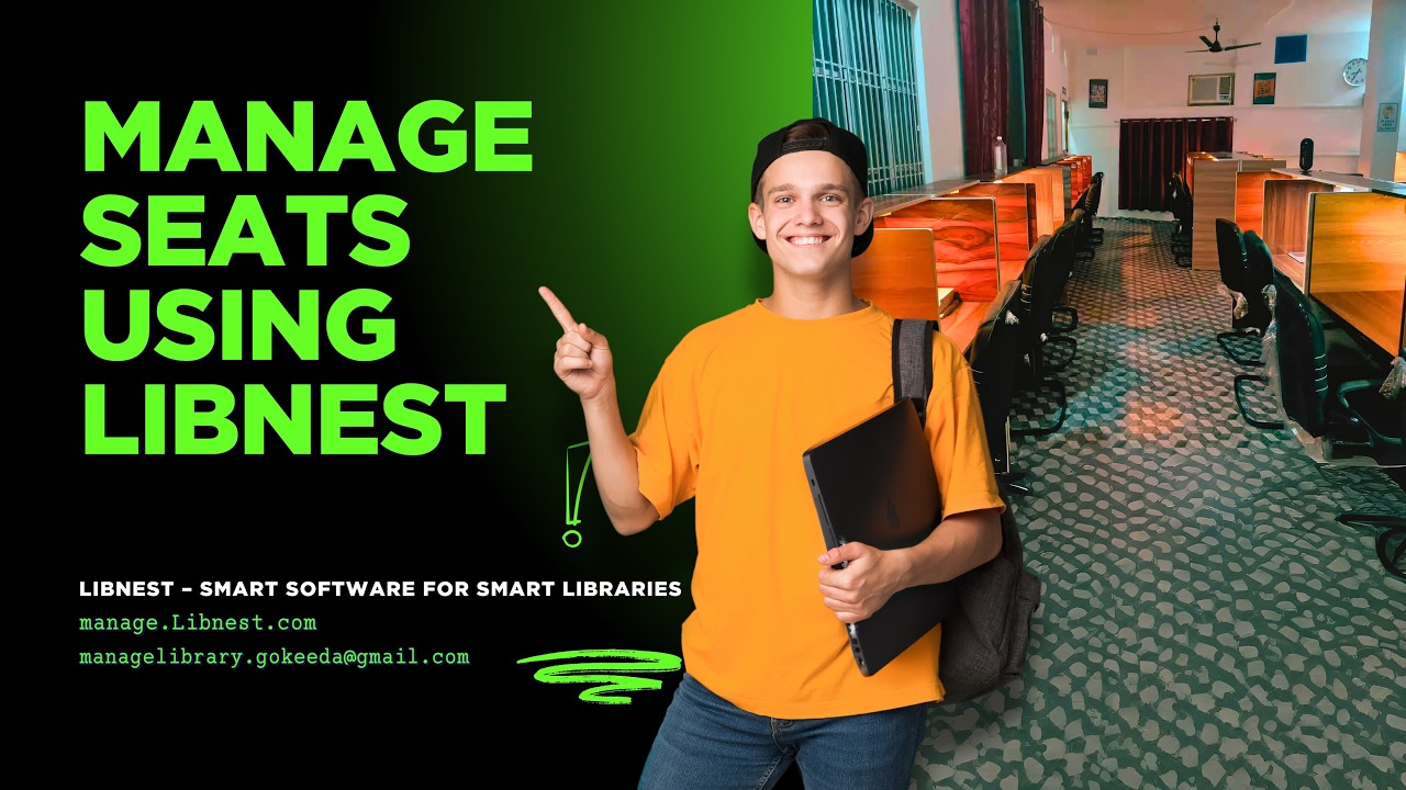 Manage Library Seats using Libnest | Self Study Library Management System