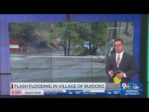 Flash flooding in Village of Ruidoso