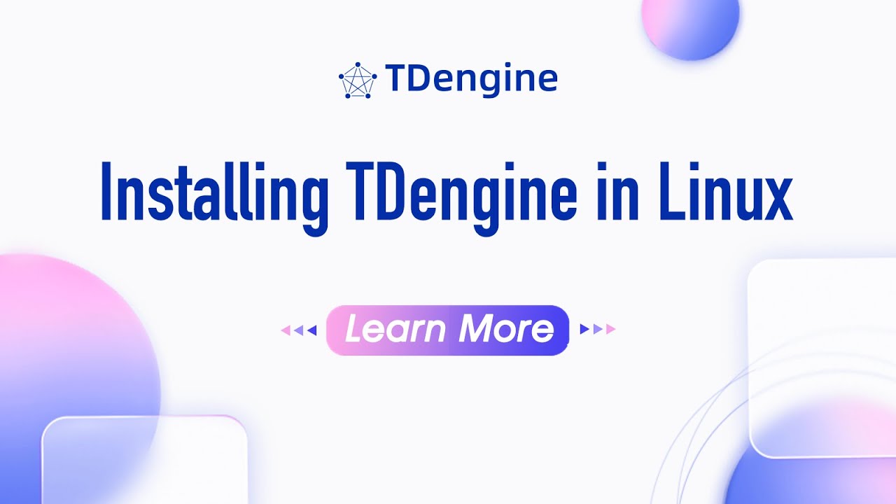 Installing TDengine in Linux - Time Series Database Videos