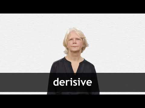 DERISIVE definition in American English | Collins English Dictionary
