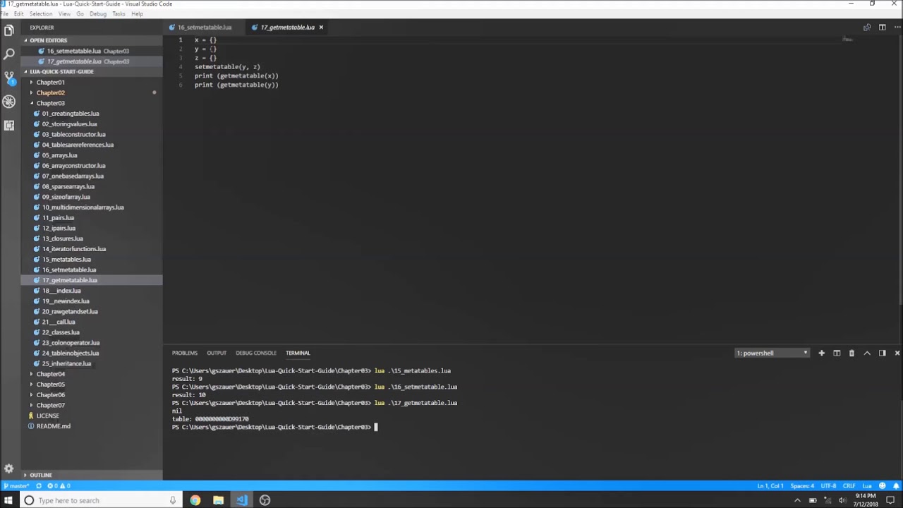 Lua Quick Start Guide | 3. Tables and Objects