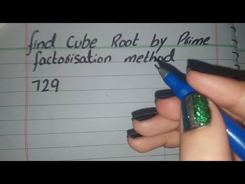 Cube Root by Prime Factorization Method | Find the Cube Root of 729 by Prime Factorisation method
