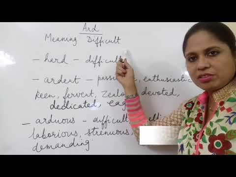 Class 12 #LearnEnglish #Vocabulary Root word - ard, arm, art #StayHome #WithMe