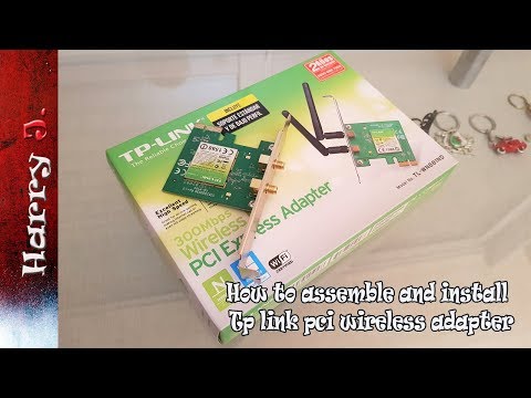 How to assemble and install Tp link pci wireless adapter