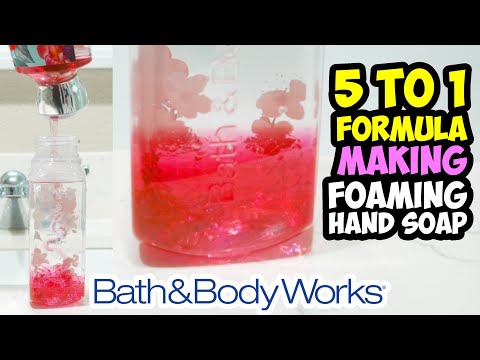Making Bath and Body Works Foaming Hand Soap Refills