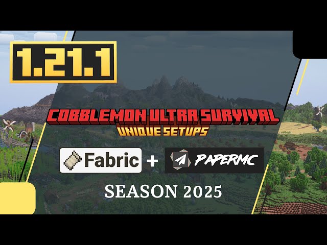 Cobblemon 1.21.1 Ultra Survival | Fabric Setup Minecraft Map
