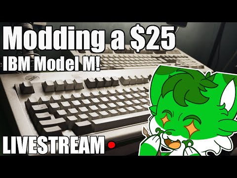 Modding and fixing this IBM Model M that I got for $25... (Livestream)