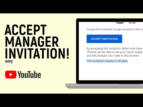 How to Accept Channel Manager Invitation on YouTube