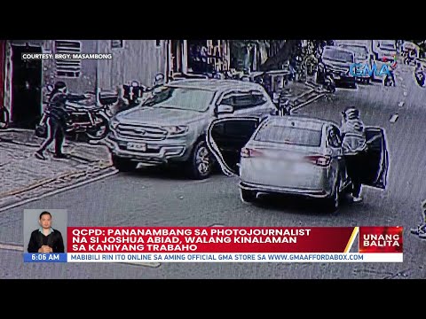 QCPD: Pananambang sa photojournalist na si Joshua Abiad, walang kinalaman sa kaniyang trabaho | UB