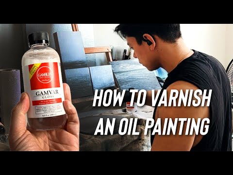 How to Varnish an Oil Painting with Gamvar Varnish ( 2 min tutorial + save time + save money )