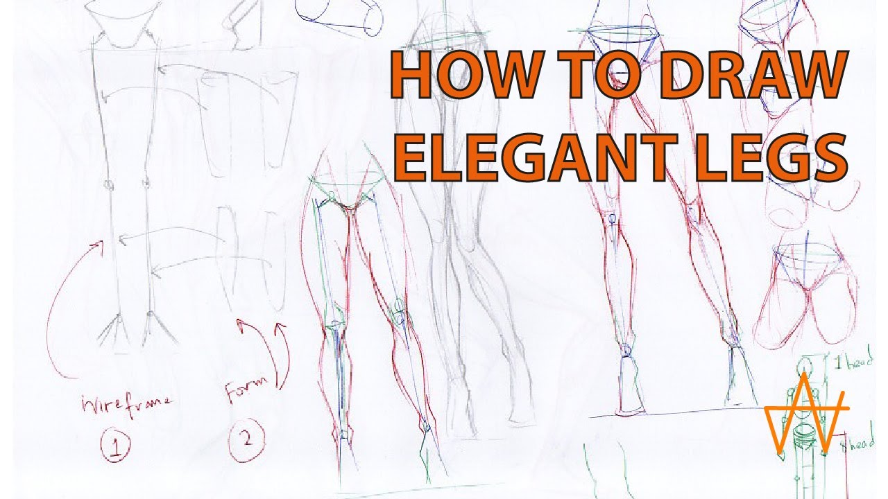 How to draw elegant legs