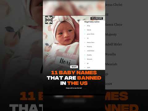 THESE BABY NAMES ARE ILLEGAL IN THE US?! 😱🚫 #illegal #unitedstates #names #shorts