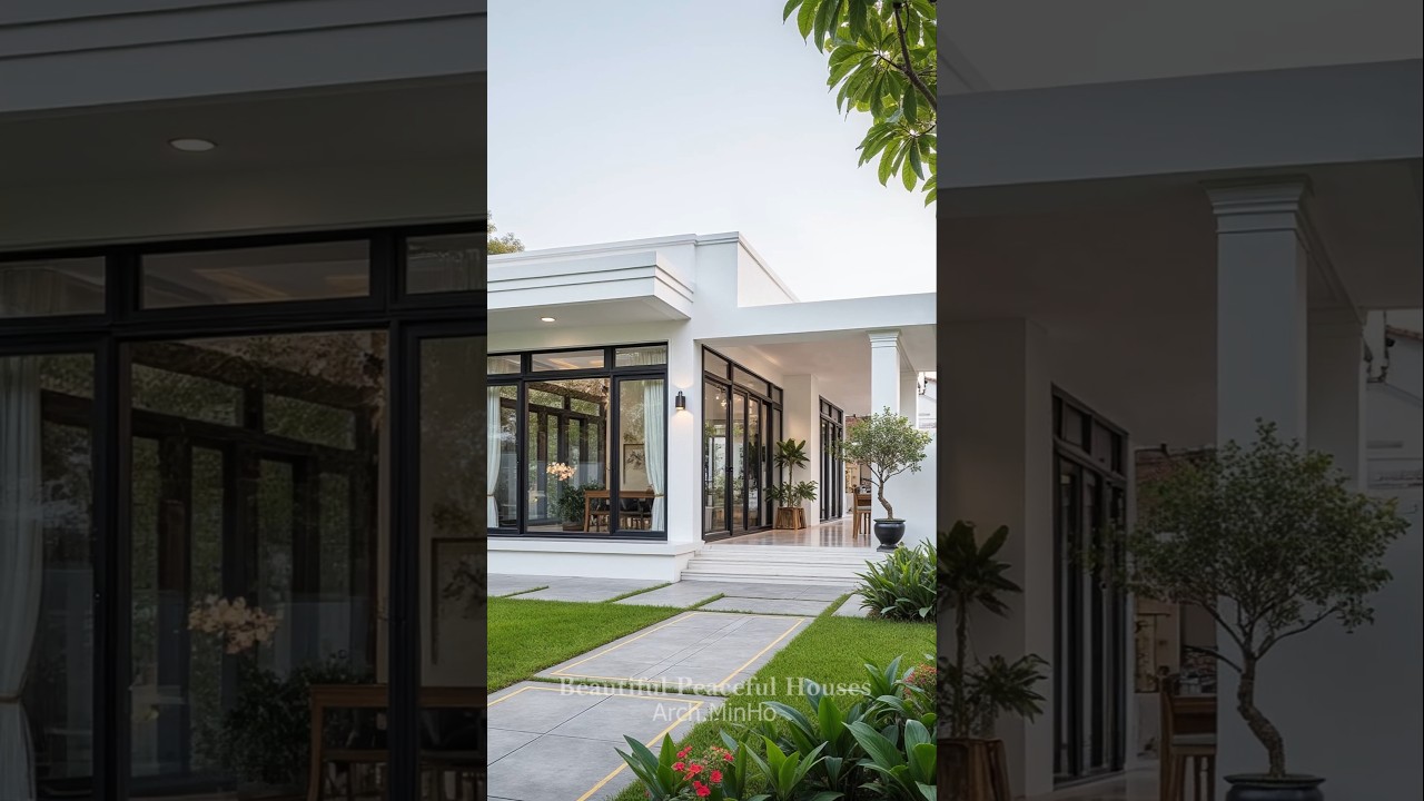 Modern One-Story House – Big Glass, Bright Space