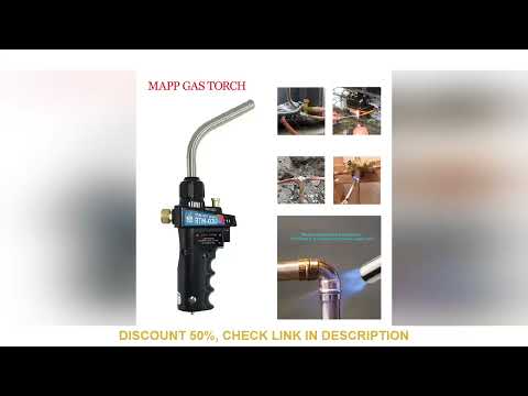 Mapp Gas Welding Torch Ignition Flame Brazing Gun Burner Blowtorch Welding BBQ Heating Quenching HVA