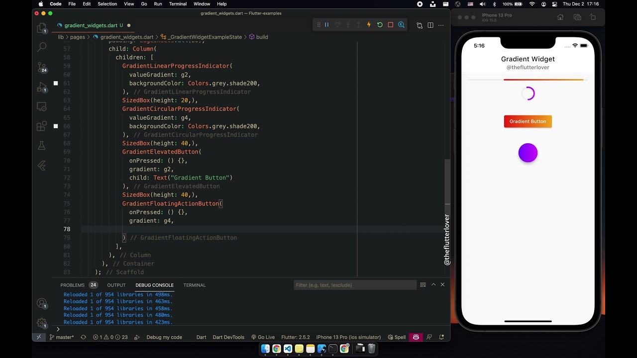 Flutter UI | Gradient Widget Package Example