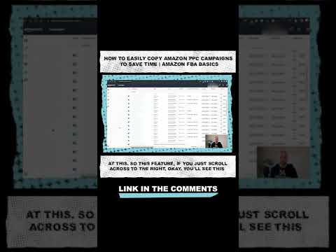 How to easily copy amazon ppc campaigns to save time | Amazon FBA Basics