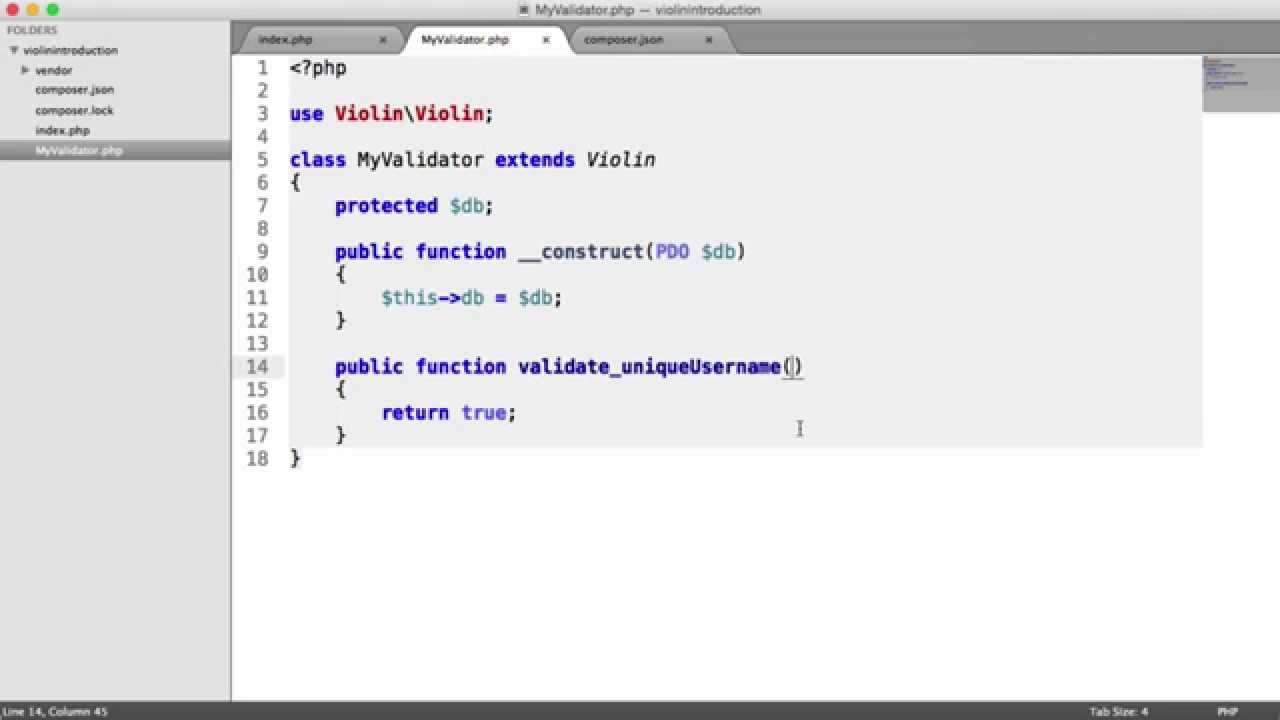 Easy PHP Validation with Violin: Database Validation (6/6)