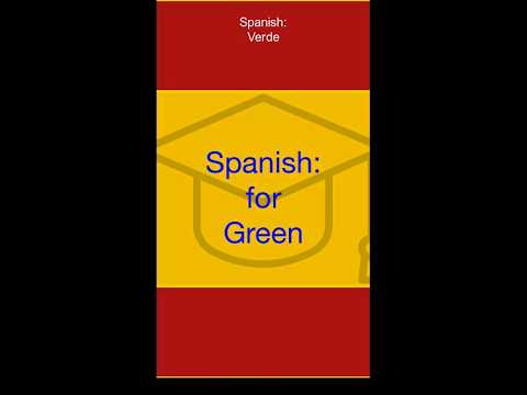 Spanish for Green #shorts #translation #spanish
