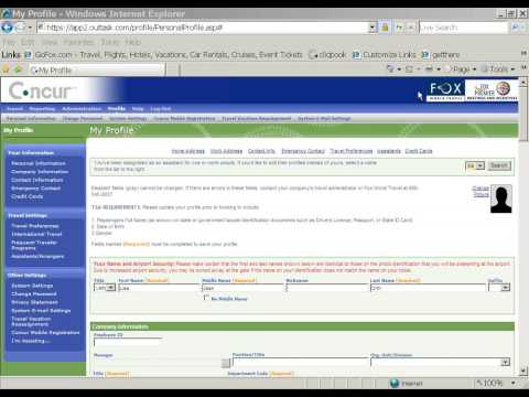 How to Update your Cliqbook Profile with TSA Secure Flight Information