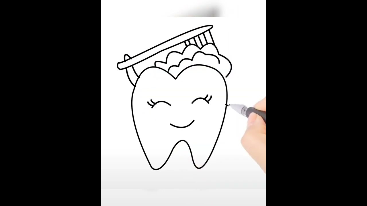 How To Draw Teeth: Simple And Easy Tutorial #howtodraw #drawing