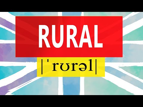 RURAL - Meaning, Pronunciation, usage #shorts