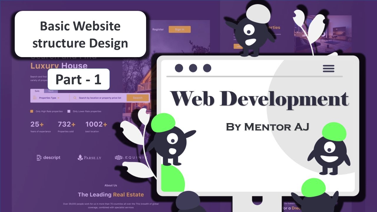 Basic Website Structure Design | Part -1 | Lesson - 3 | Web development | Sinhala