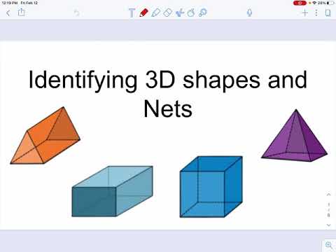 Identifying 3D shapes and nets