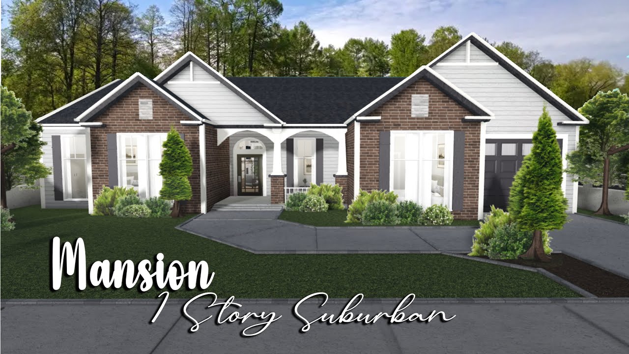 1 story house realistic ( exterior + interior )  | BLOXBURG