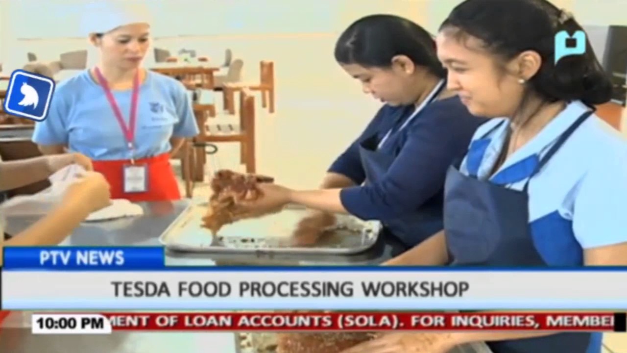 TESDA food processing workshop
