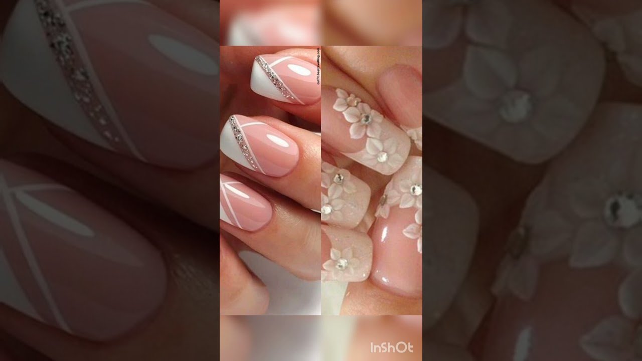 bridal nail art video ♥️ #fashion #viral #shorts #bridal #wedding #bridalnailart