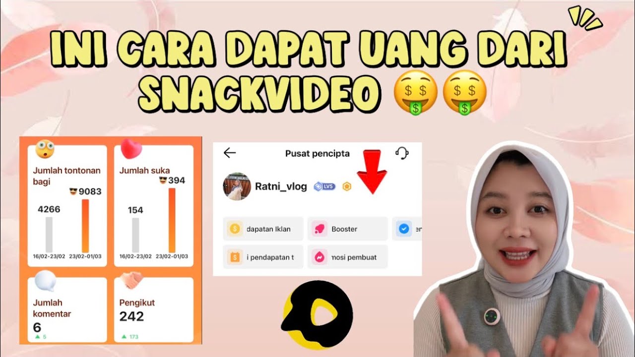 CARA DAPAT UANG DARI SNACK VIDEO | MONETISASI KONTEN DI SNACK VIDEO 