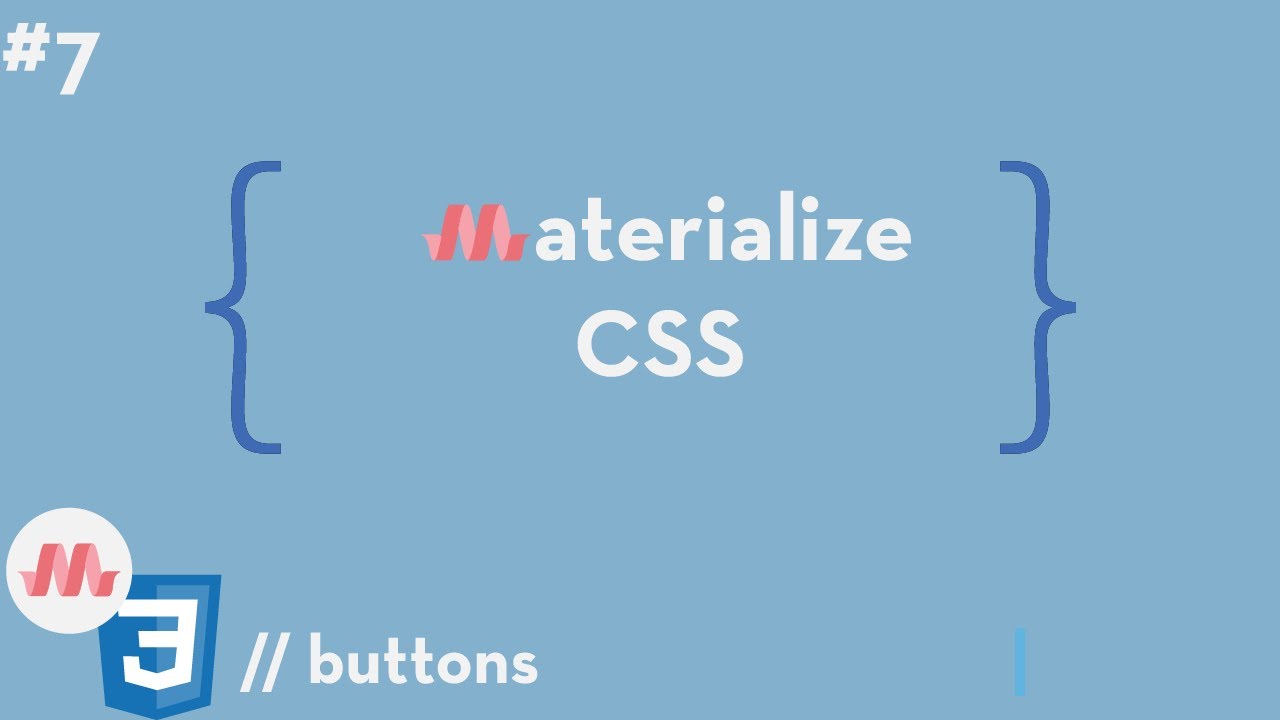 Materialize CSS #7 - Buttons