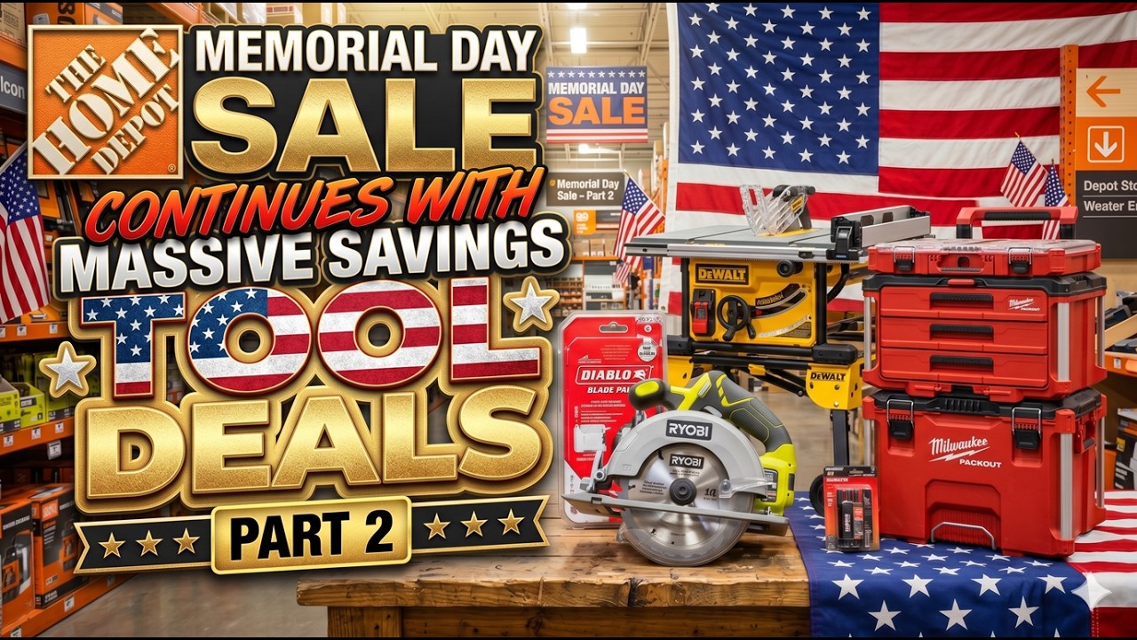 Home Depot MEMORIAL DAY Deals! Over 50% Off Tools! (Part 2)