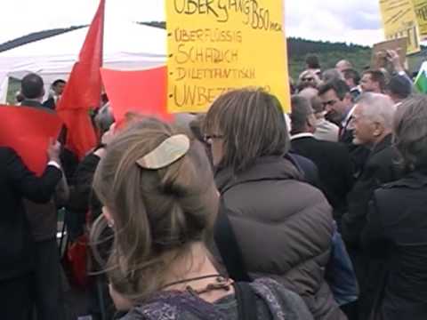 Hochmoselübergang - verhinderter 1. Spatenstich