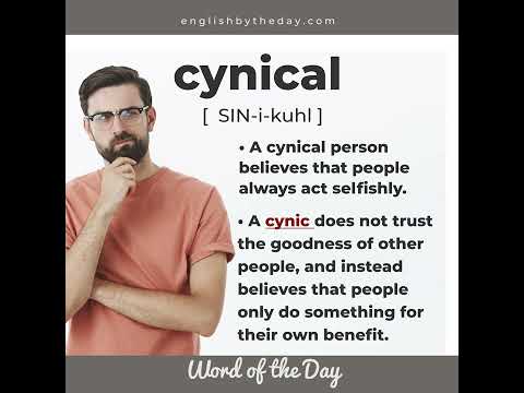 Word of the Day: cynical