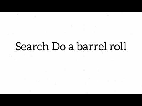 Do a barrel roll google trick
