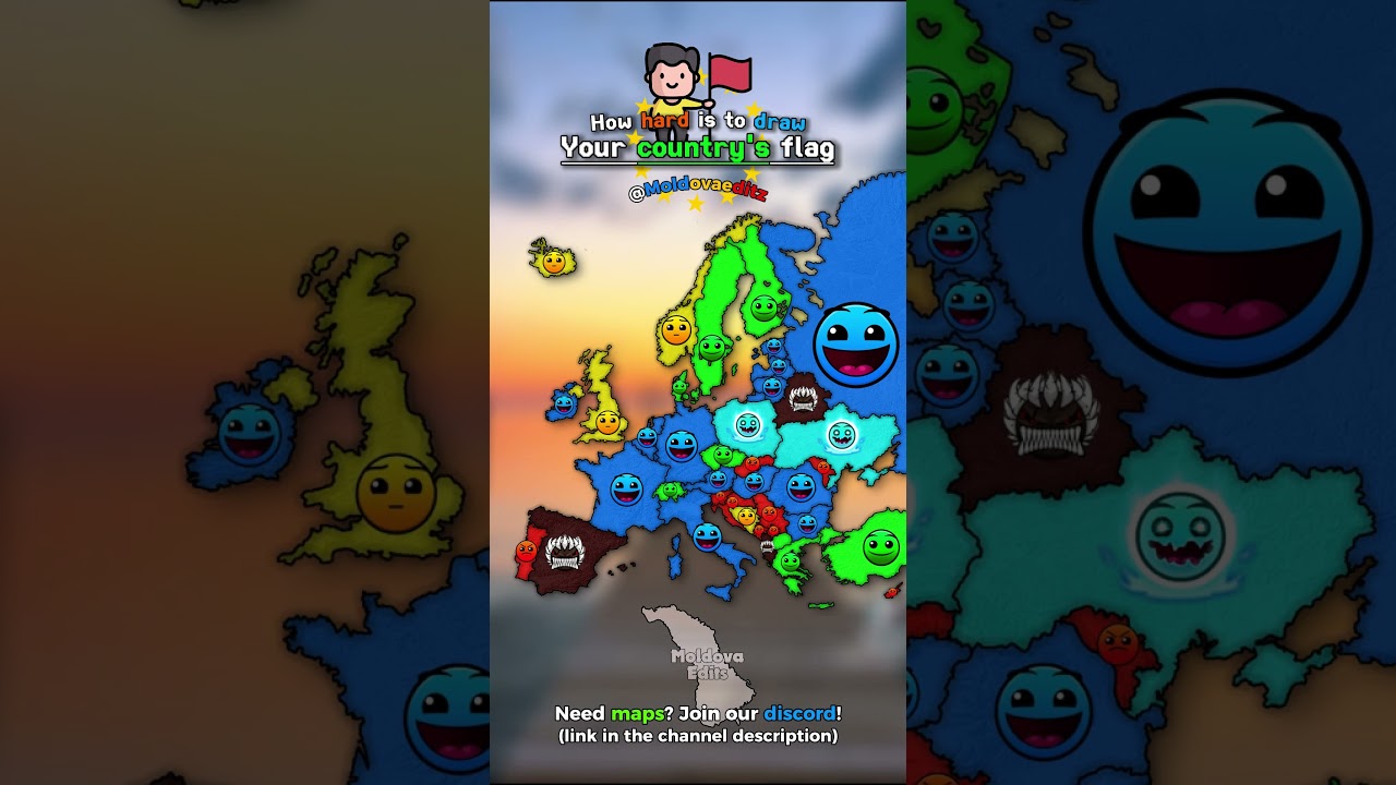 How hard is to draw your country's flag?✏ #europe #mapguide #mapping #geographythroughmaps