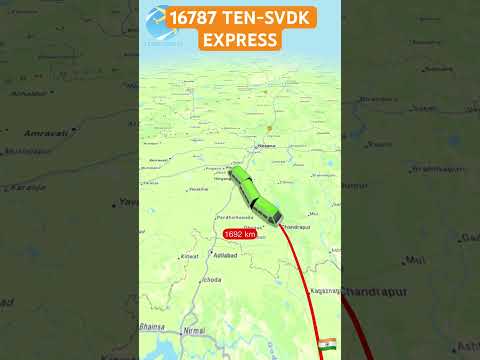16787 TEN-SVDK EXPRESS| Tirunelveli Jn - Shri Mata Vaishno Devi katra | Train Route #indianrailways