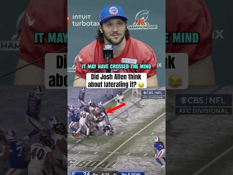Young Josh Allen would have pitched it π (via @buffalobills)