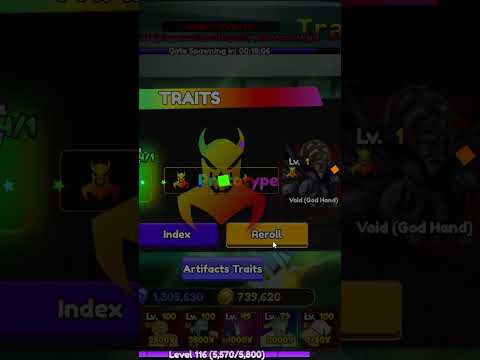 Rolling Very OP Trait on Void in Anime Guardians Roblox Grow a Garden