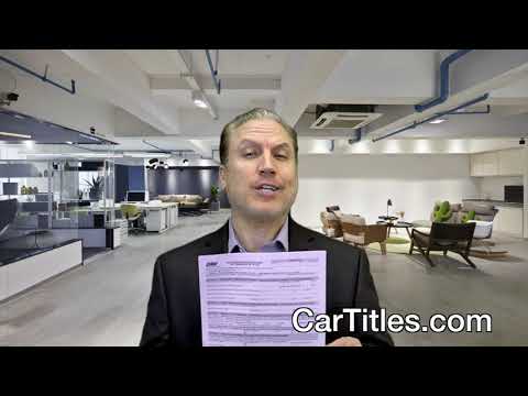 California Duplicate Replacement Vehicle Title Application