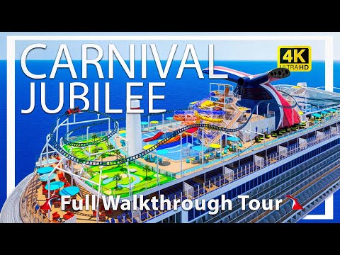 Carnival Jubilee | Full Walkthrough Ship Tour & Review | Super New Ship | Only Roller Coaster at Sea