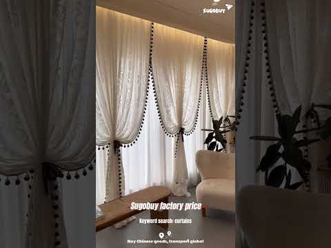 Factory curtains (search term: French romantic curtains)wholesale price for one person, starting $29